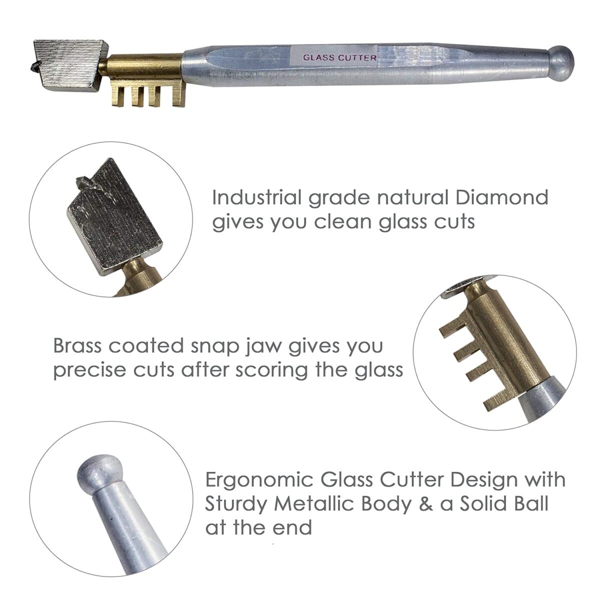 Diamond Tipped Glass Cutter Raut - excel